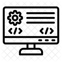 Backend Icon - Download in Line Style