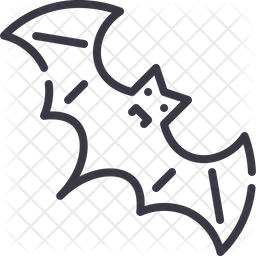 Bat Icon - Download in Line Style