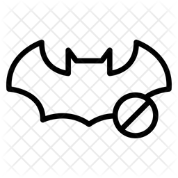 Bat Icon - Download in Line Style