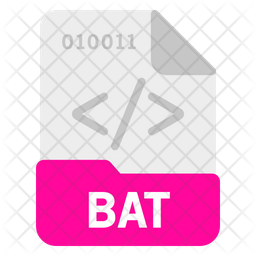 Bat file Icon - Download in Flat Style