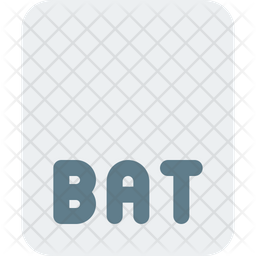 Bat File Icon - Download in Flat Style