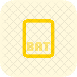 Bat File Icon - Download in Flat Style