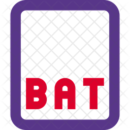 Bat File Icon - Download in Dualtone Style