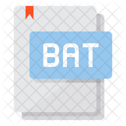 Bat File Icon - Download in Flat Style