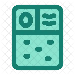 Bento Icon - Download in Colored Outline Style