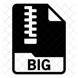 Big file Icon of Glyph style - Available in SVG, PNG, EPS, AI & Icon fonts