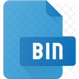 Bin File Icon - Download in Flat Style