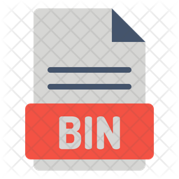 BIN file Icon - Download in Flat Style