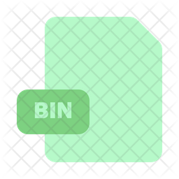 Bin File Icon - Download in Flat Style