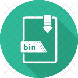 Bin file Icon - Download in Glyph Style