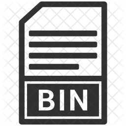 Bin file Icon - Download in Glyph Style
