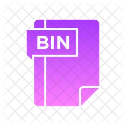 Bin file Icon - Download in Gradient Style