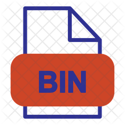 Bin File Icon - Download in Flat Style