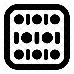 Binary Icon - Download In Glyph Style