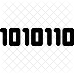 Binary Icon - Download in Line Style