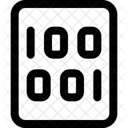 Bat File Icon - Download in Line Style