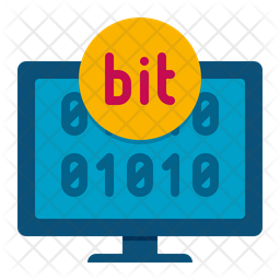 Bit Icon - Download in Flat Style