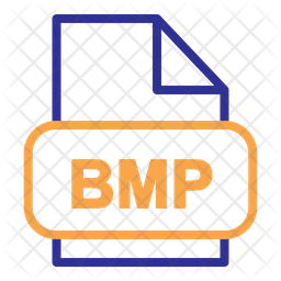 Bmp File Icon - Download in Line Style