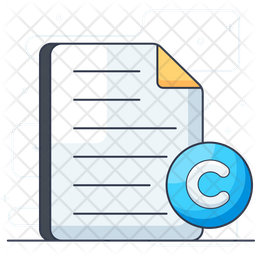 C File Icon - Download in Colored Outline Style