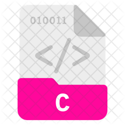 C file Icon - Download in Flat Style
