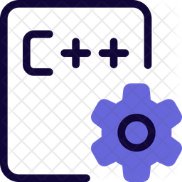 C Plus Plus File Setting Icon - Download in Dualtone Style