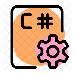 C Sharp File Setting Icon - Download in Dualtone Style
