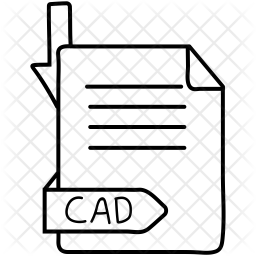 Cad Icon - Download in Line Style