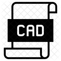 Cad file Icon - Download in Glyph Style