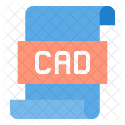 Cad file Icon - Download in Flat Style