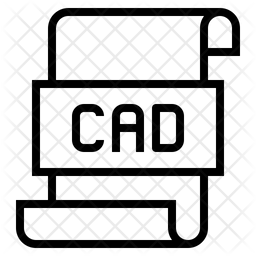 Cad file Icon - Download in Line Style