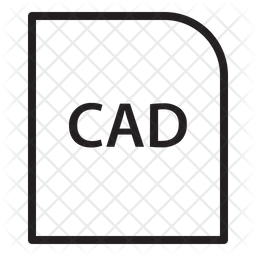 Cad File Icon - Download in Line Style