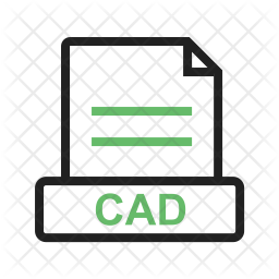Cad file Icon - Download in Line Style