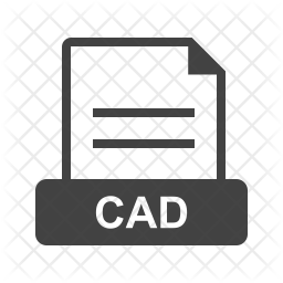 Cad file Icon - Download in Glyph Style