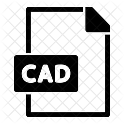 Cad File Icon - Download in Glyph Style