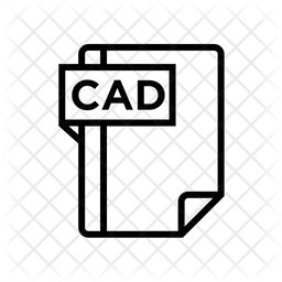 CAD file Icon - Download in Line Style