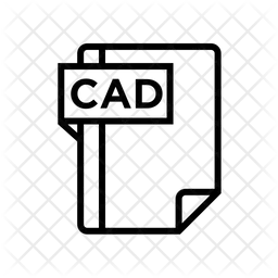 CAD file Icon - Download in Line Style