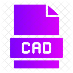 Cad file Icon - Download in Gradient Style