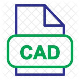 Cad File Icon - Download in Line Style