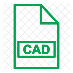 Cad File Icon - Download in Line Style