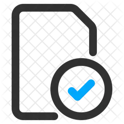 Checklist File Icon - Download in Dual Tone Style