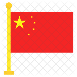 China Flag Icon - Download in Flat Style