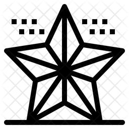 Christmas Star Icon - Download in Line Style