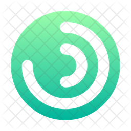 Circular Icon - Download in Gradient Style