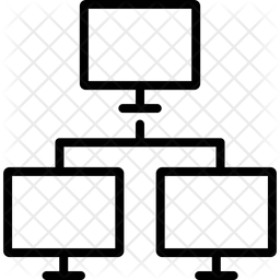 Client server Icon - Download in Line Style