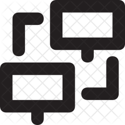 Client Server Icon - Download in Line Style