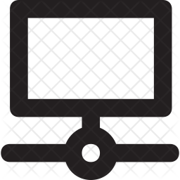 Client Server Icon - Download in Line Style