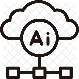 Cloud Based Architecture Icon - Download in Line Style