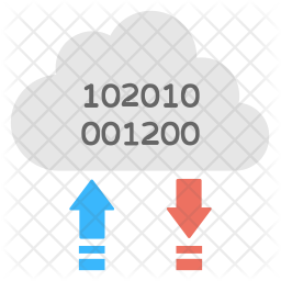 Cloud Data Icon - Download in Flat Style