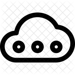 Cloud Loading Data Icon - Download in Line Style