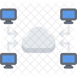 Cloud Upload Loading Icon - Download in Flat Style